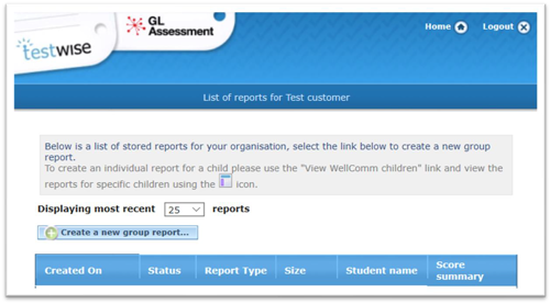 How to generate cluster reports - GL Support