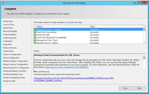 SQL Server Installation Guide - GL Support
